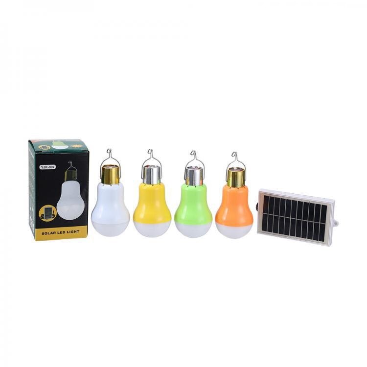 Bec solar LED cu panou si carlig, 12 LED-uri, acumulator - eMAG.ro