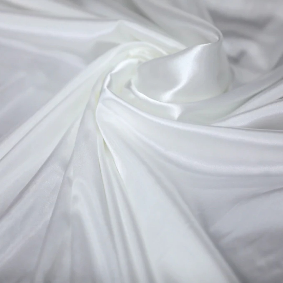 Material textil Satin charmeuse elastic, Imprimeu Uni, 150 x 100 cm ...