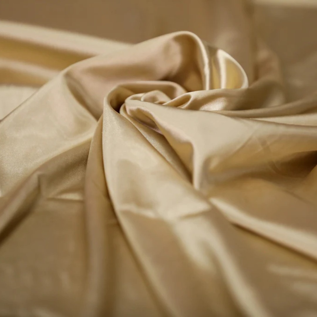 Material textil Satin charmeuse elastic, Imprimeu Uni, 150 x 100 cm ...