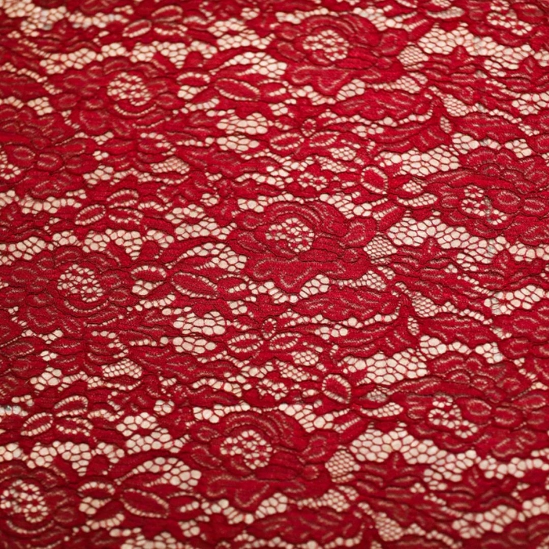 Dantela Fixa cu Bordura, 150 x 100 cm, Grena - eMAG.ro