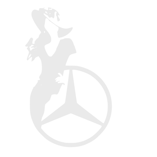 Стикер Lady - Mercedes Размер 15 см Цвят Бял - eMAG.bg
