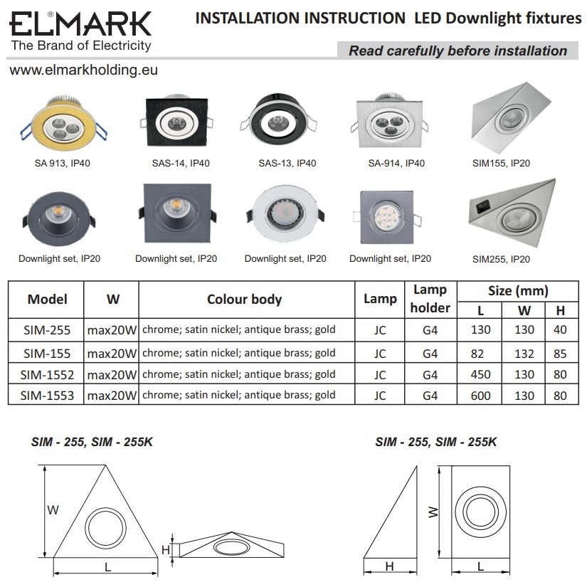 Spot, Elmark, Sim-255K, Auriu, 92255K/G - eMAG.ro