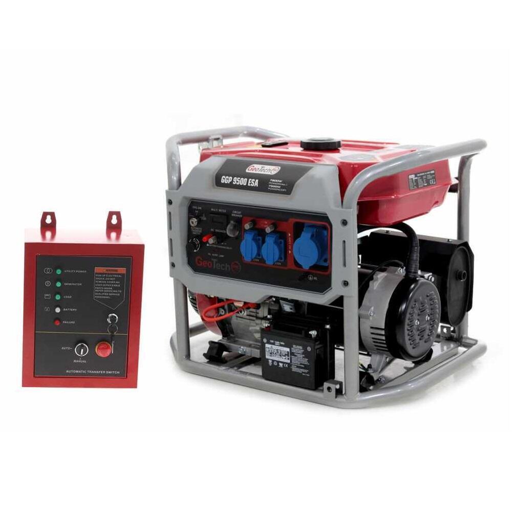 Generator pe benzina GeoTech Pro DGP 9500 ESA, putere nominala 7.5 kW ...