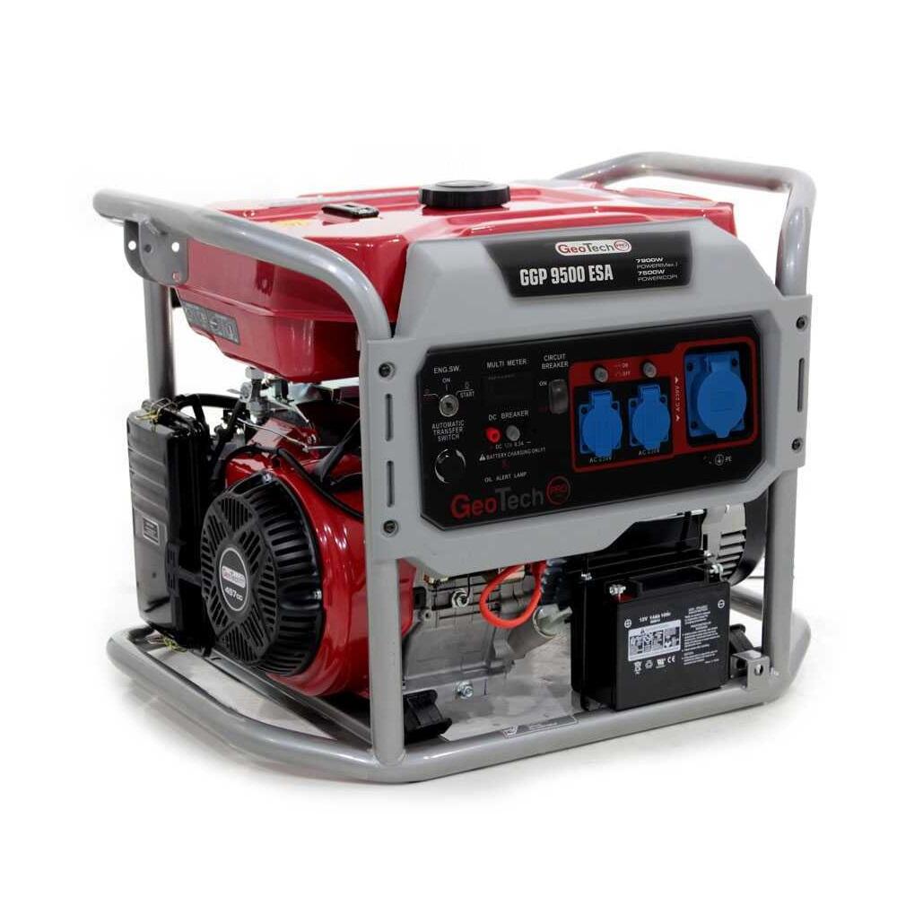 Generator pe benzina GeoTech Pro DGP 9500 ESA, putere nominala 7.5 kW ...