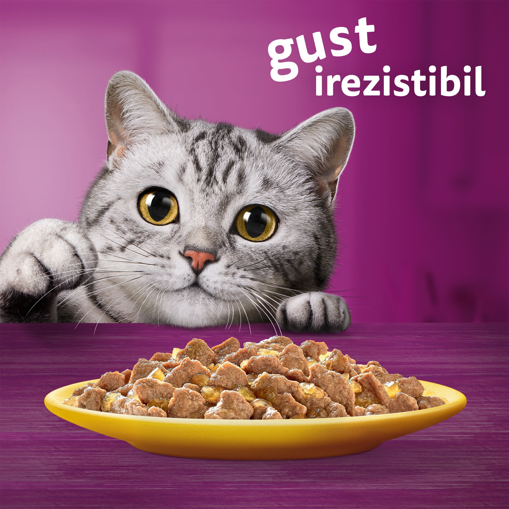 Hrana umeda pentru pisici adulte Whiskas cu carne de pasare (pui, rata ...