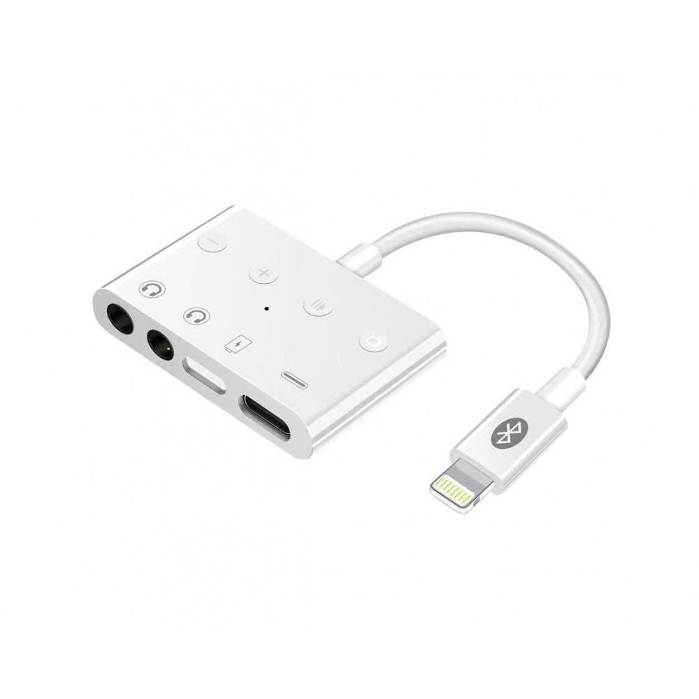 Lightning Adapter 4IN1, 1db Lightning 2db 3.5mm JackAudio + USB-C ...