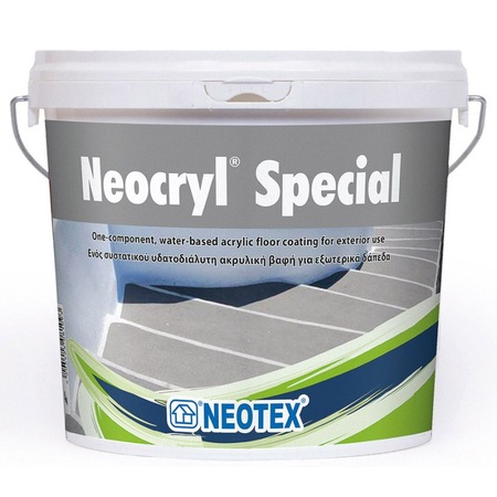 Vopsea acrilica pentru pardoseli, Neotex, Neocryl Special, 12kg, Gri - eMAG.ro