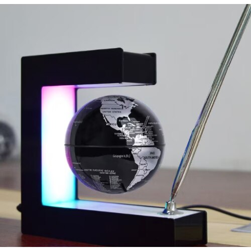 Glob pamantesc magnetic plutitor cu iluminare LED si PIX - eMAG.ro