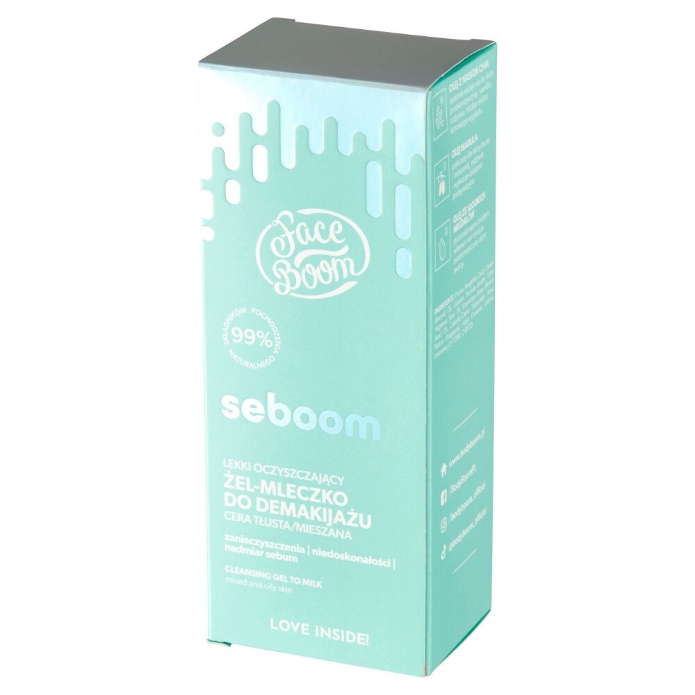 Gel demachianr Face Boom Seboom Light Cleansing Gel, Body Boom, ten ...