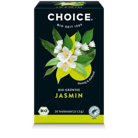 Ceai verde bio Jasmin, 20 pliculete a 1,5g / 30,0 g Choice® - eMAG.ro