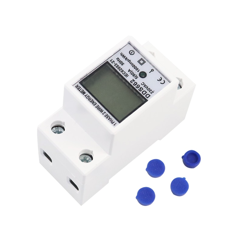 Contor Electric Monofazat, DDS662, 50A, Afisaj LCD, ALB - eMAG.ro