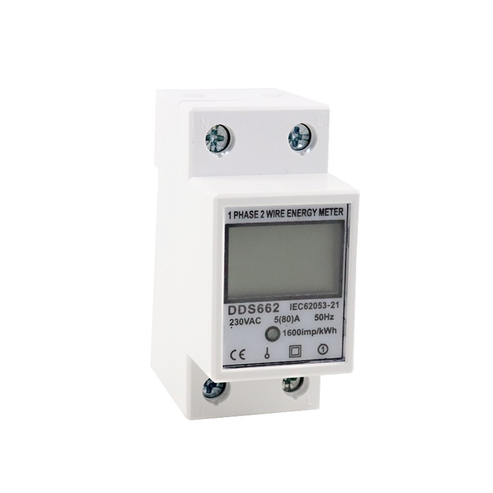 Contor Electric Monofazat, DDS662, 50A, Afisaj LCD, ALB - eMAG.ro