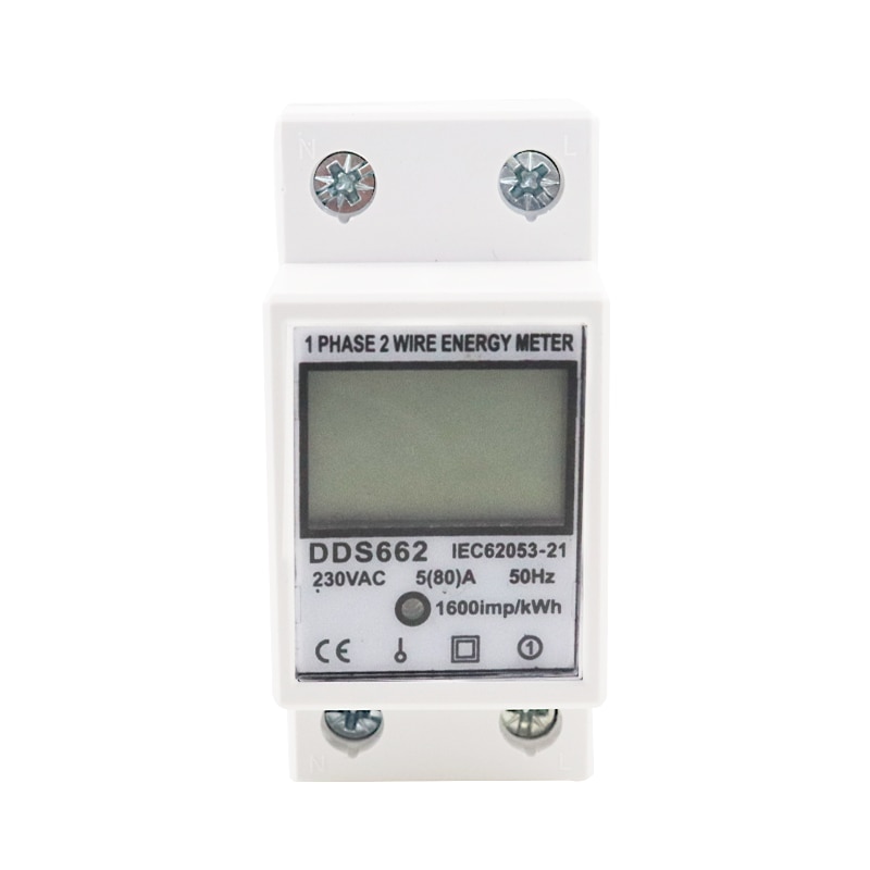 Contor Electric Monofazat, DDS662, 50A, Afisaj LCD, ALB - eMAG.ro