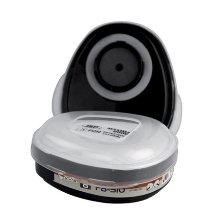 Set 2 filtre de rezerva tip AB1 si cu P2 R, JSP, pentru masca protectie ...