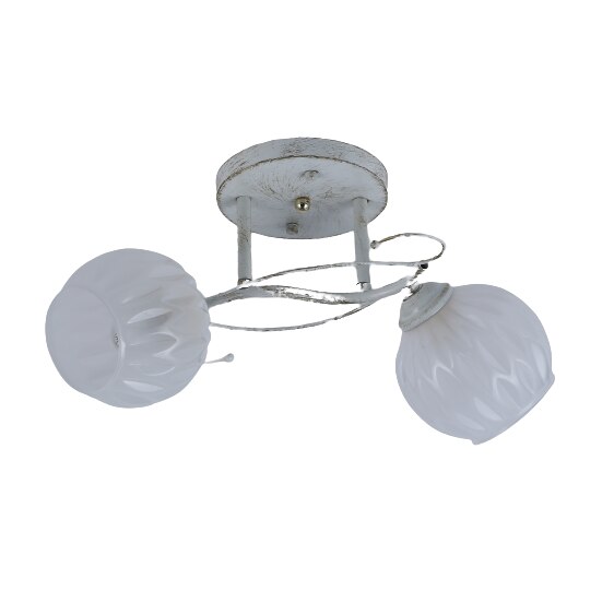 Lustra Quark model 06529-2 surse de iluminat 2XE27, IP20, Alb patinat ...