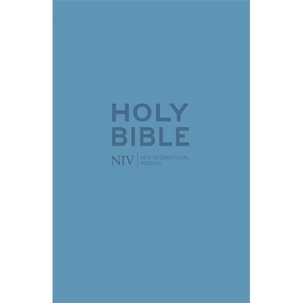NIV Pocket Cyan Soft-tone Bible with Zip - eMAG.ro