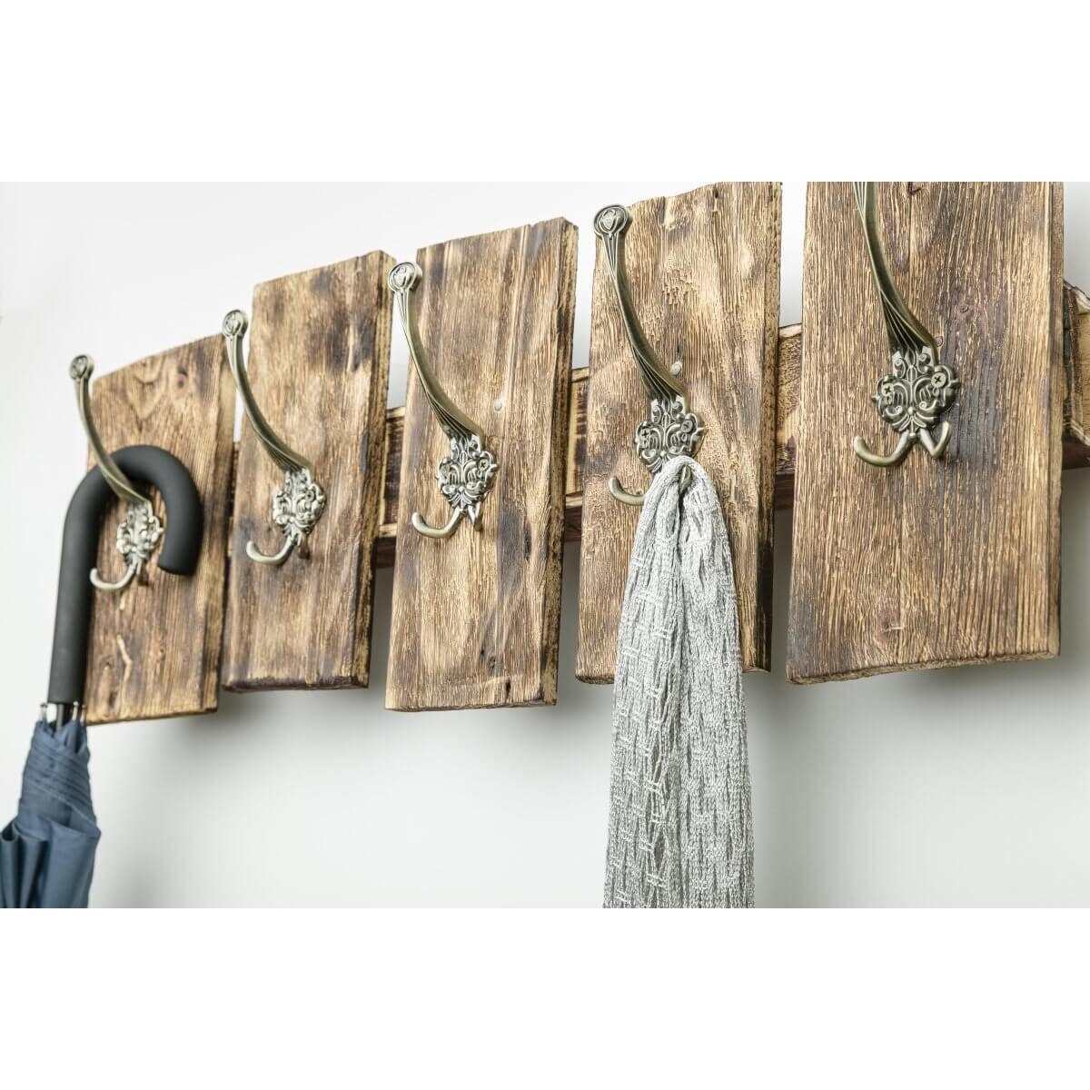 Cuier K24 150x50 mm, 3 agatatori, alama antichizata - eMAG.ro