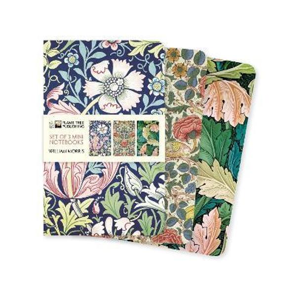 William Morris Mini Notebook Collection - Flame Tree Studio - eMAG.ro