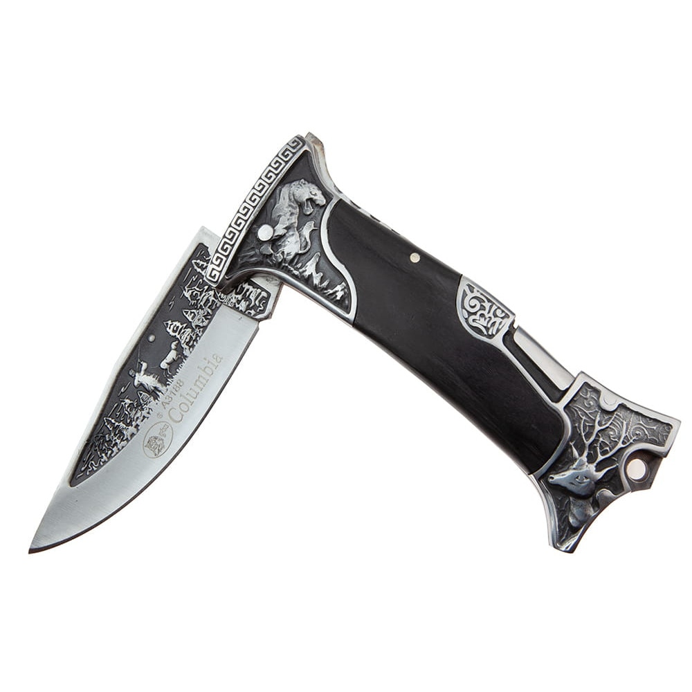 Briceag Vanatoare N-064 aps teaca piele naturala - eMAG.ro