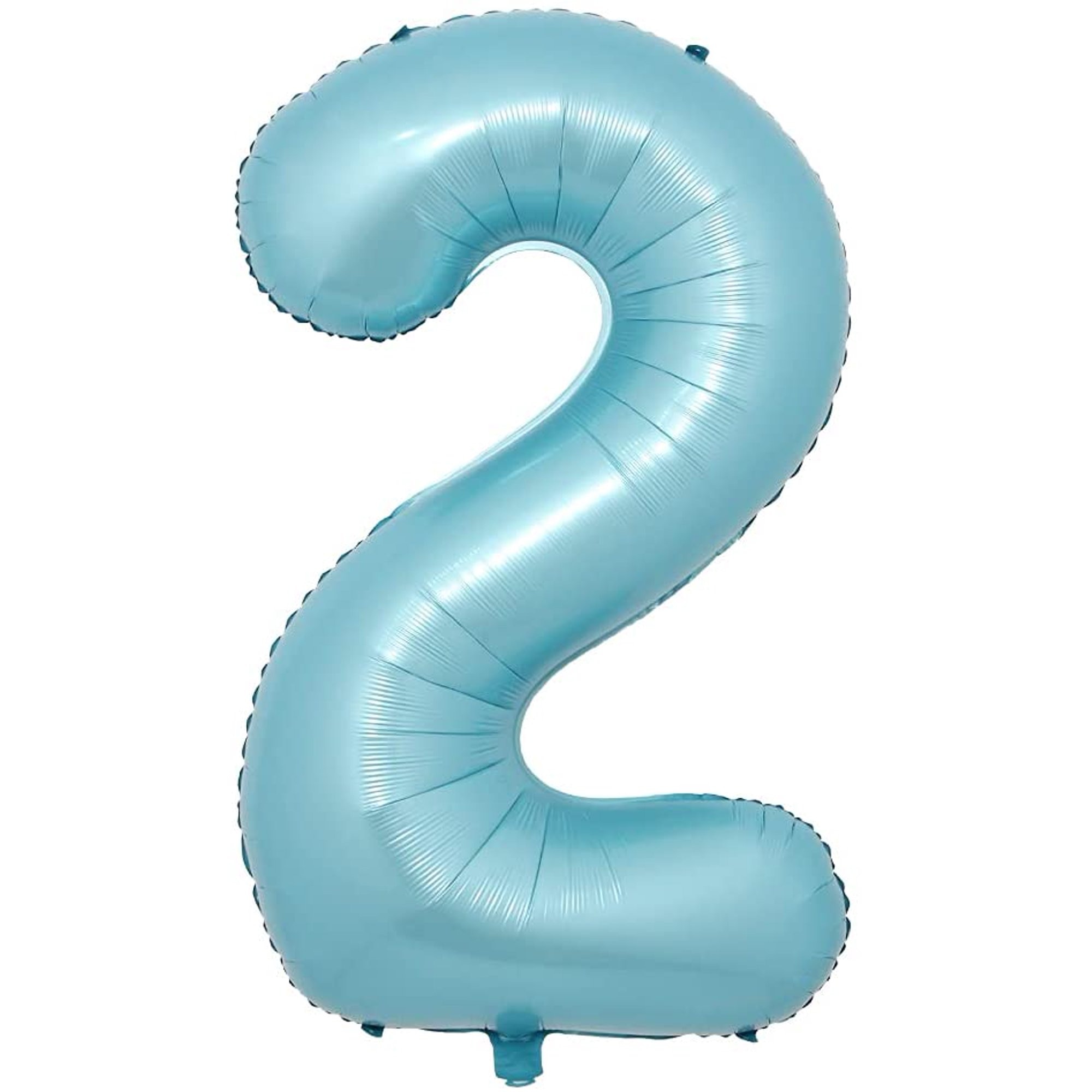 Balon folie cifra 2, culoare bleu pastel, 81 cm, It's Party Time - eMAG.ro