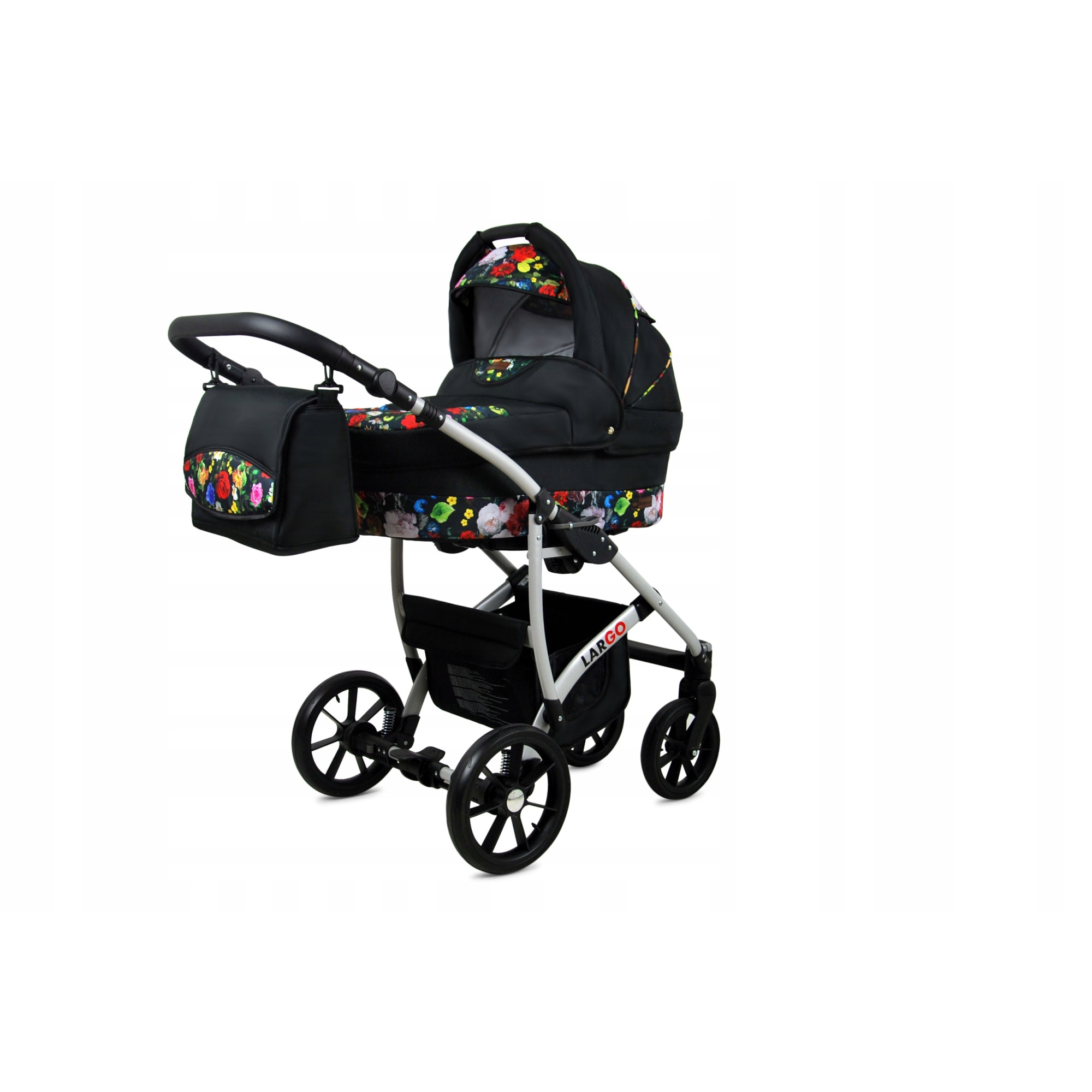 Carucior BabyLux 3 in 1 Largo Flori de gradina de Copii Adanc ...