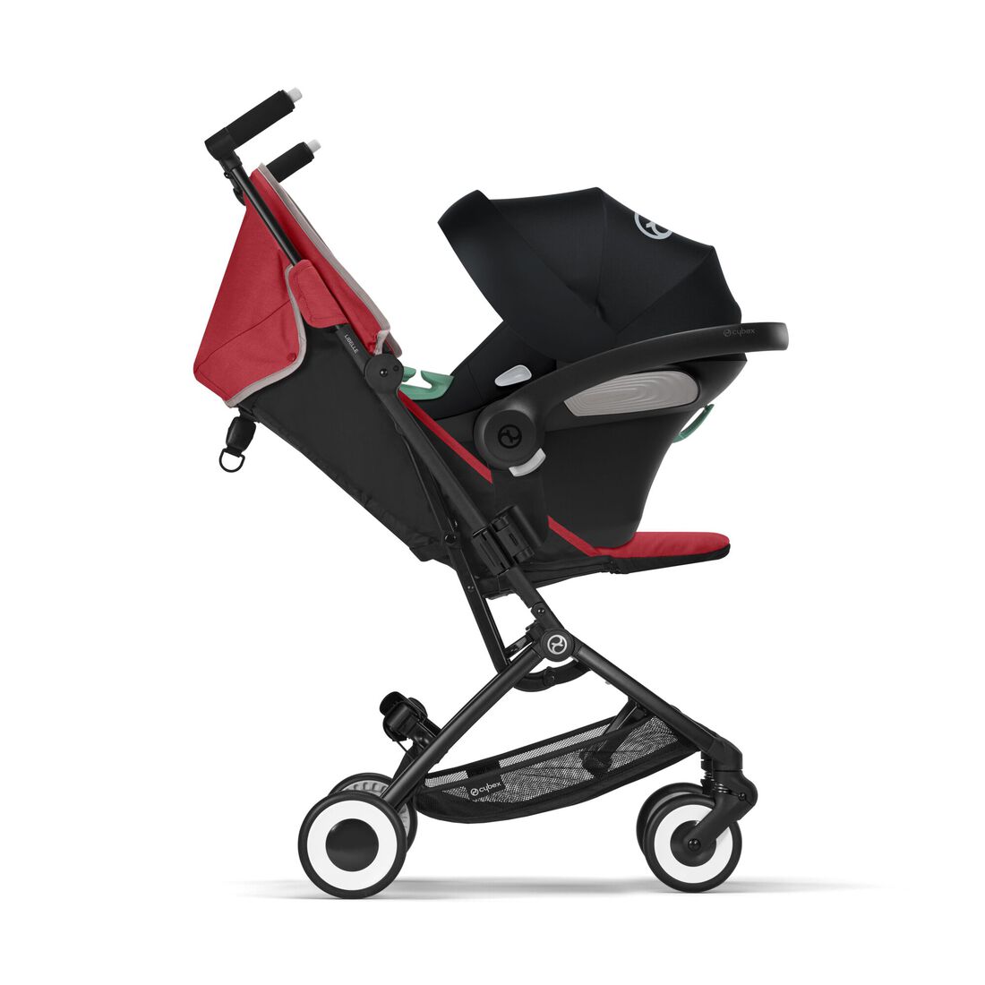 Carucior, Cybex, 2 in 1, Rosu/Negru - eMAG.ro