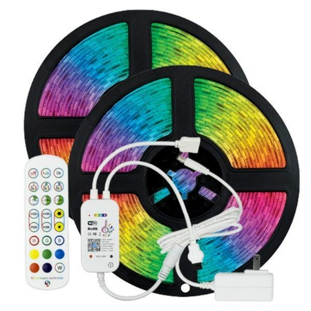 Kit LED Ferrara, Plastic/Cupru, 12V, 2x5m, Multicolor - eMAG.ro