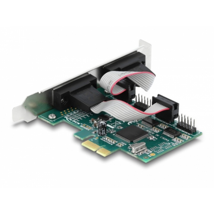 Placa de extensie Delock, PCI Express Card la 4 x Serial RS-232, 90410 ...