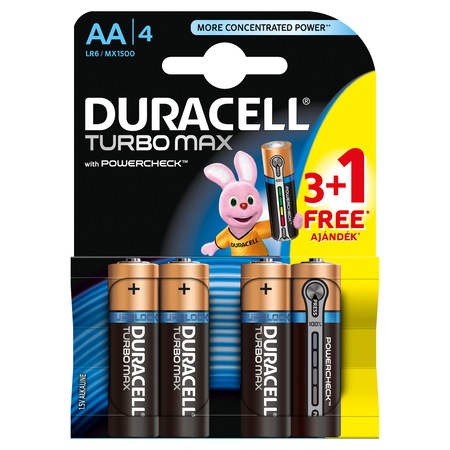 Baterii Duracell Turbo Max AAK3+1, R6, 4 buc - eMAG.ro