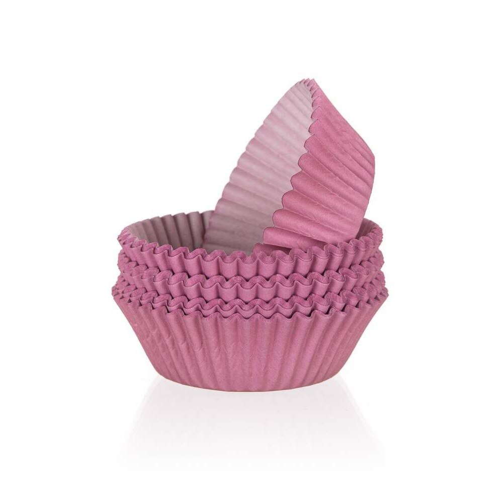 Set forme briose, 8.7 cm, 100 Bucatie, Hartie, Roz - eMAG.ro