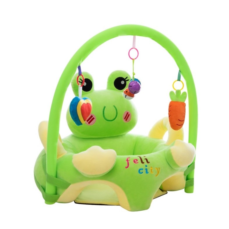 Fotoliu Bebelus din plus cu spatar si arcada, Verde, + 5 luni - eMAG.ro