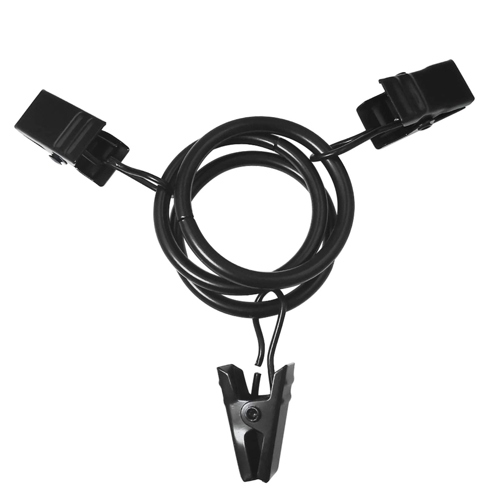 Set 30 inele cu cleme pentru prindere, SANSAME, Metal, Negru - eMAG.ro