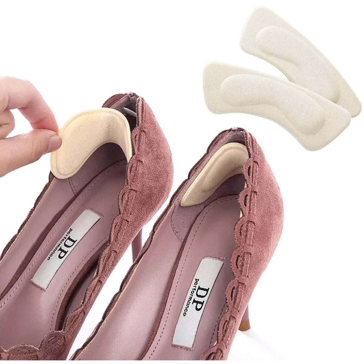 Set 2 branturi cu pernite de calcai, Zola®, pentru pantofi cu toc ...