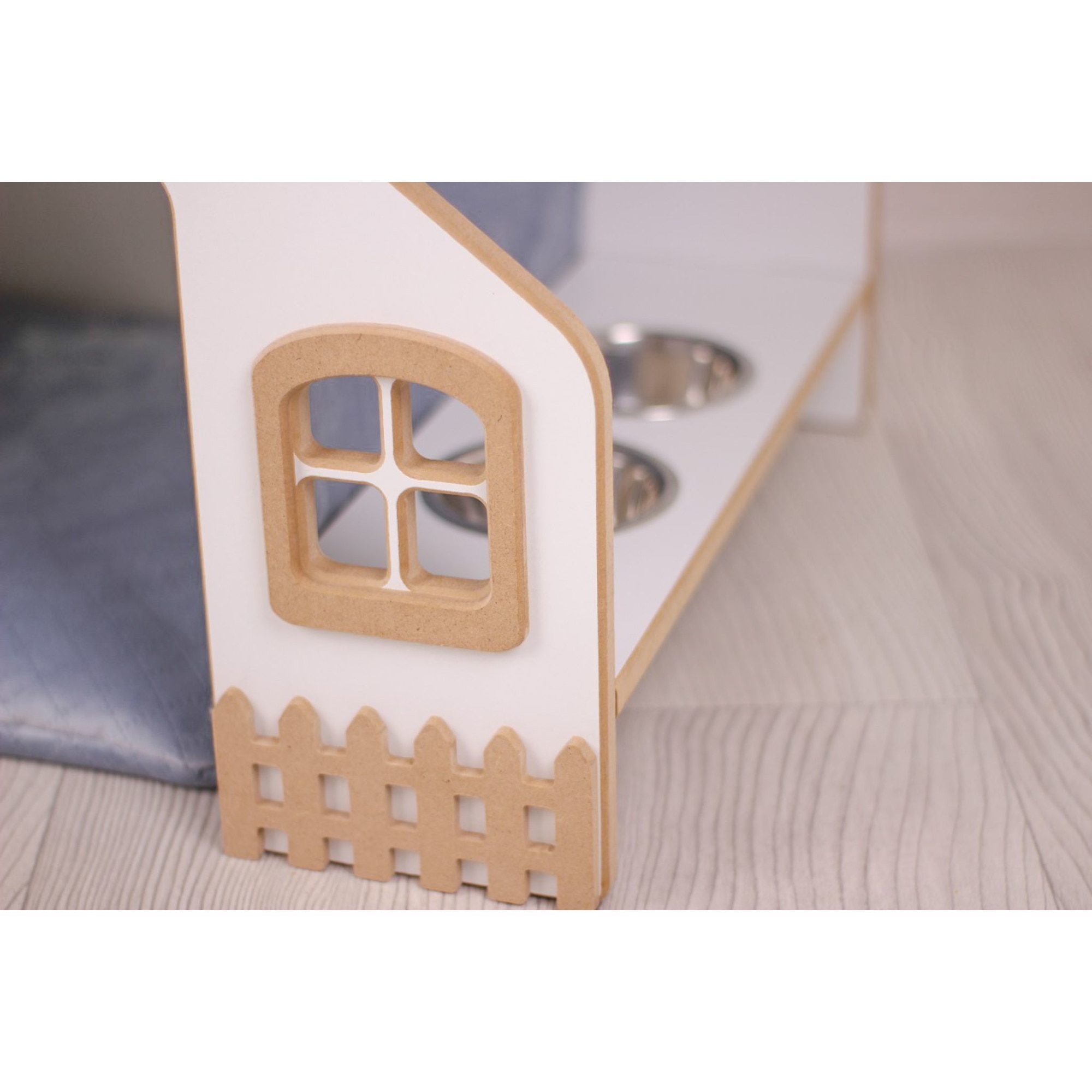 Cusca caini BIANELLI, pentru interior, gri, 59x47x50 cm - eMAG.ro