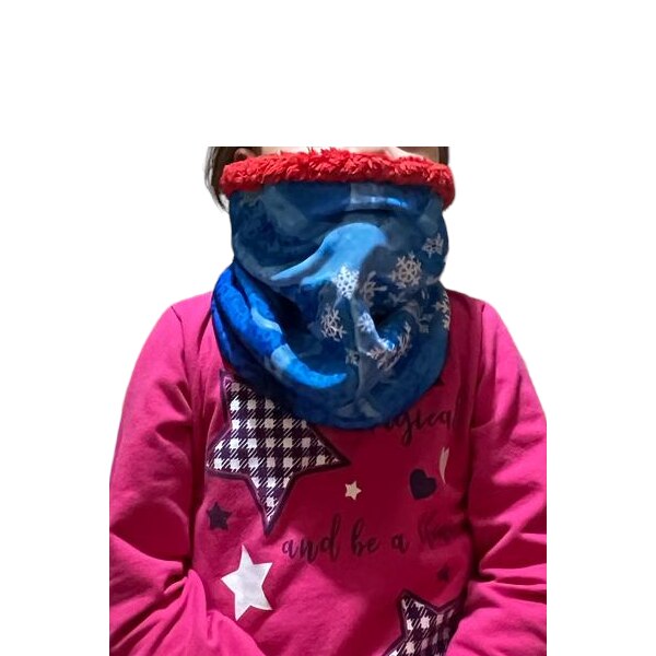 Fular Circular Copii tip guler, Reversibil, Rosalita Senoritas-Snow ...