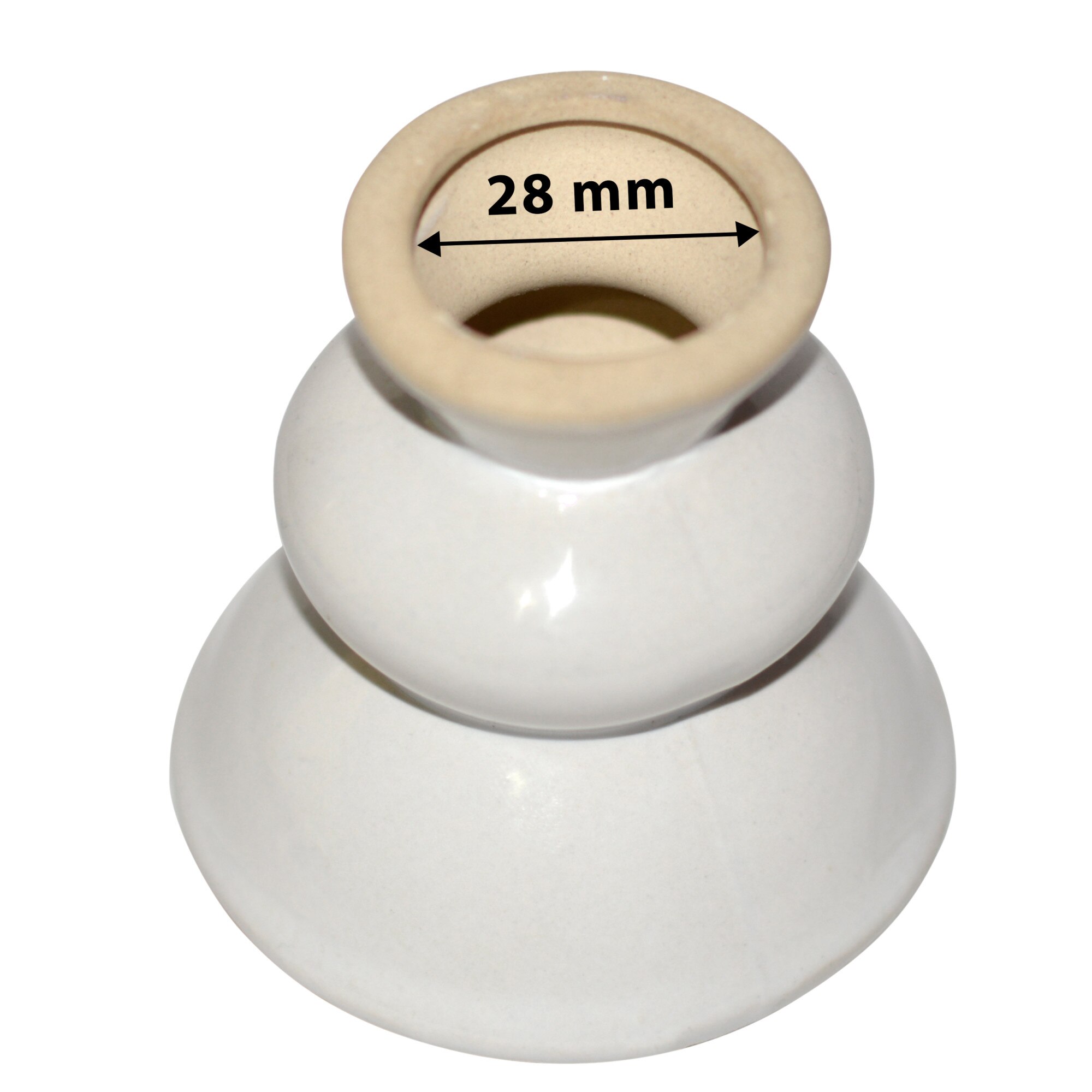 Creuzet ceramic pentru narghilea, Toro, 65 mm, Alb - eMAG.ro
