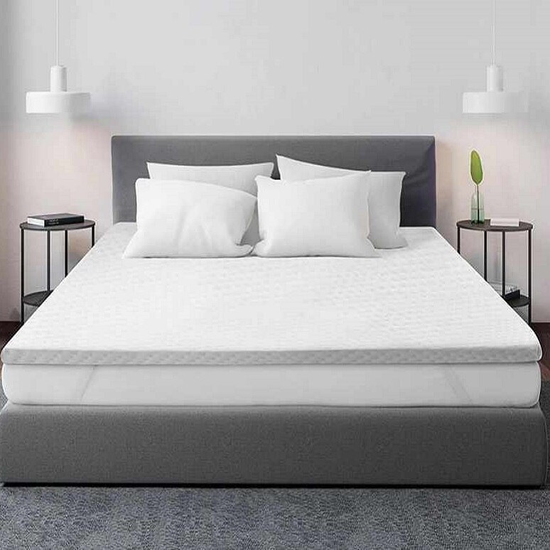 Topper Evrik DeLuxe, spuma cu memorie, husa detasabila si lavabila ...