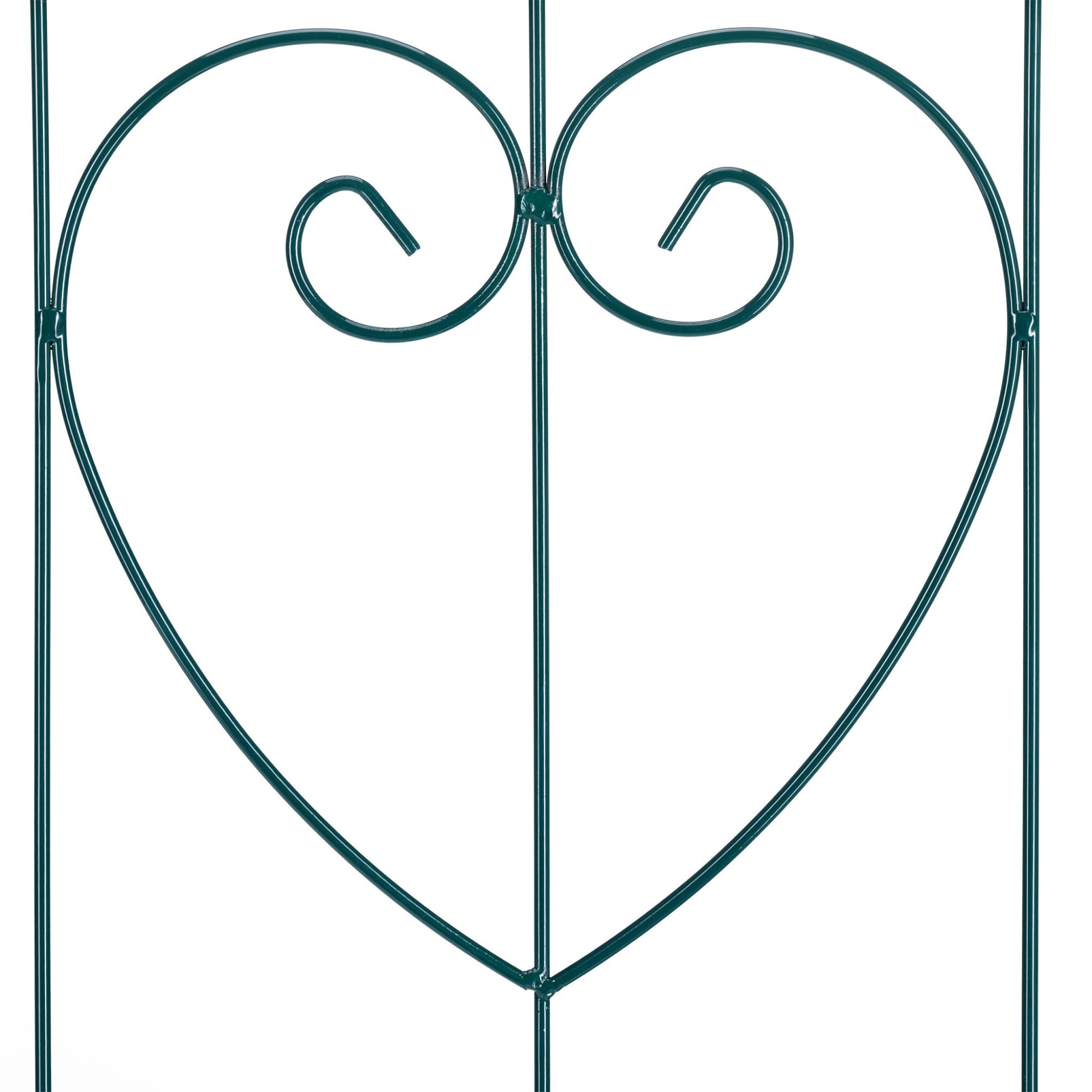 Set 2 arcade metalice de gradina pentru flori cataratoare, verde inchis ...