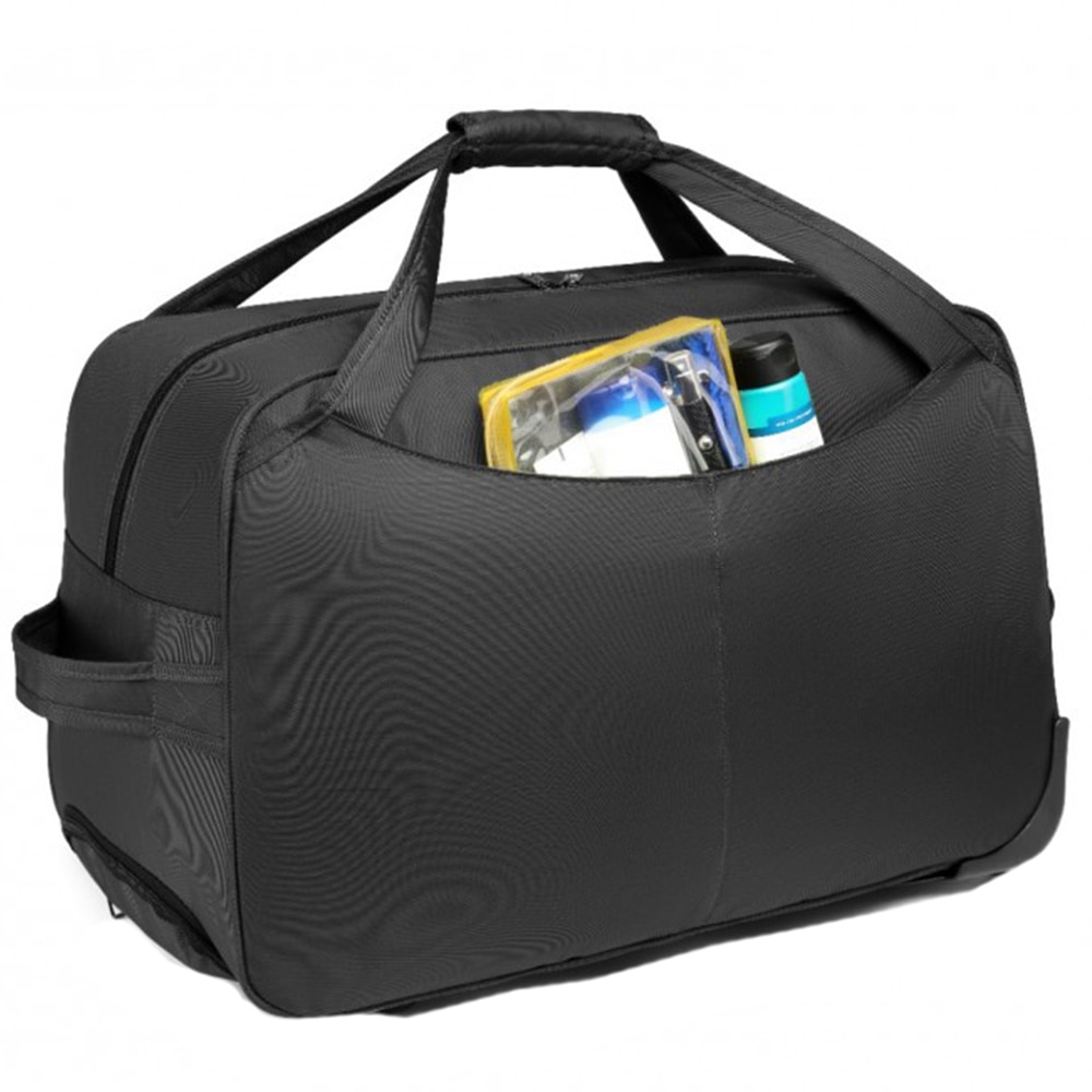 Geanta troler pentru calatorie, pliabila din poliester, KONO EQ2235BK ...