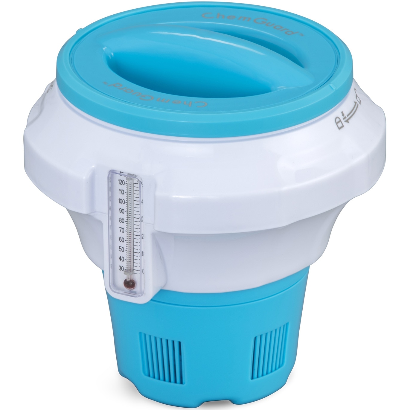 Dozator tablete plutitor piscina Bestway Flowclear, termometru, 17.5x18 ...