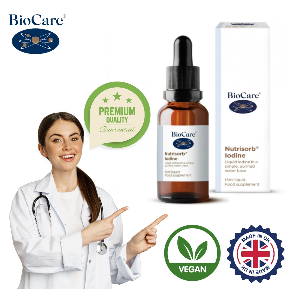 Supliment alimentar Iod Lichid 15ml, Nutrisorb, BioCare UK, suficient ...