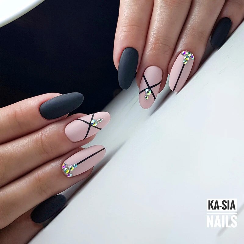 Set de 1440 de tips-uri pentru unghii, Lalill, Roz - eMAG.ro