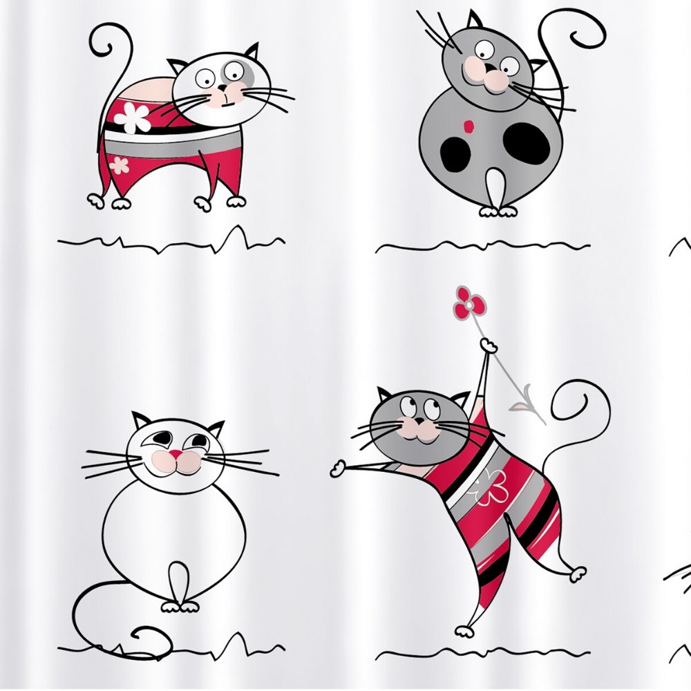 Perdea dus, material textil, rezistenta la apa, antimucegai, 180x180 cm ...