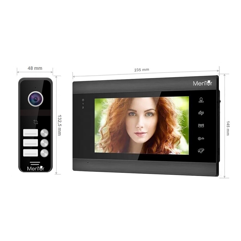 Kit VideoInterfon Smart Mentor SYKT006 WiFi 3xMonitor Interfon si Yala ...