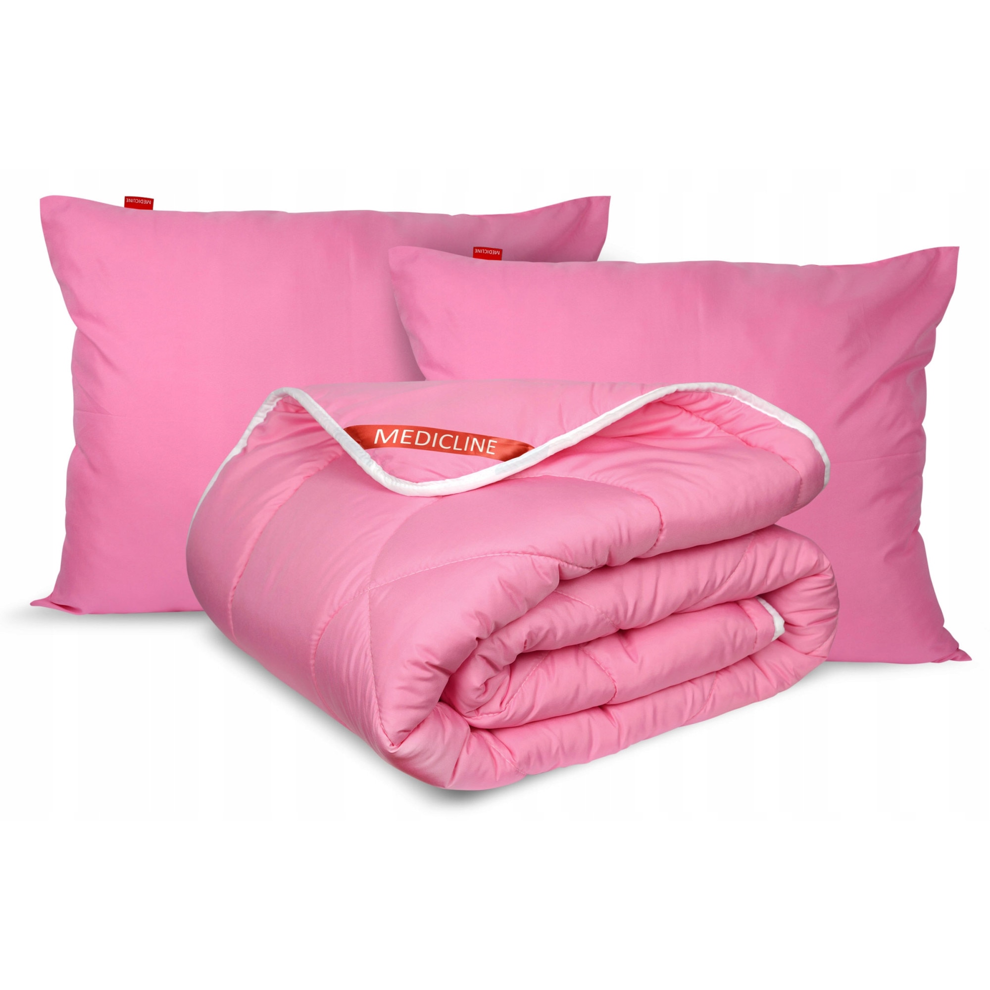 Set pilota cu 2 perne, Medicline, 200 x 220 cm, Roz - eMAG.ro