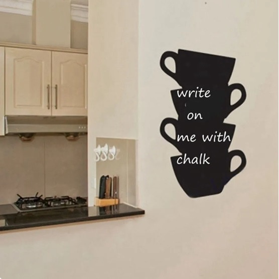 Tabla Scolara sub Forma de Autocolant pentru Scris cu Creta, aspect ...