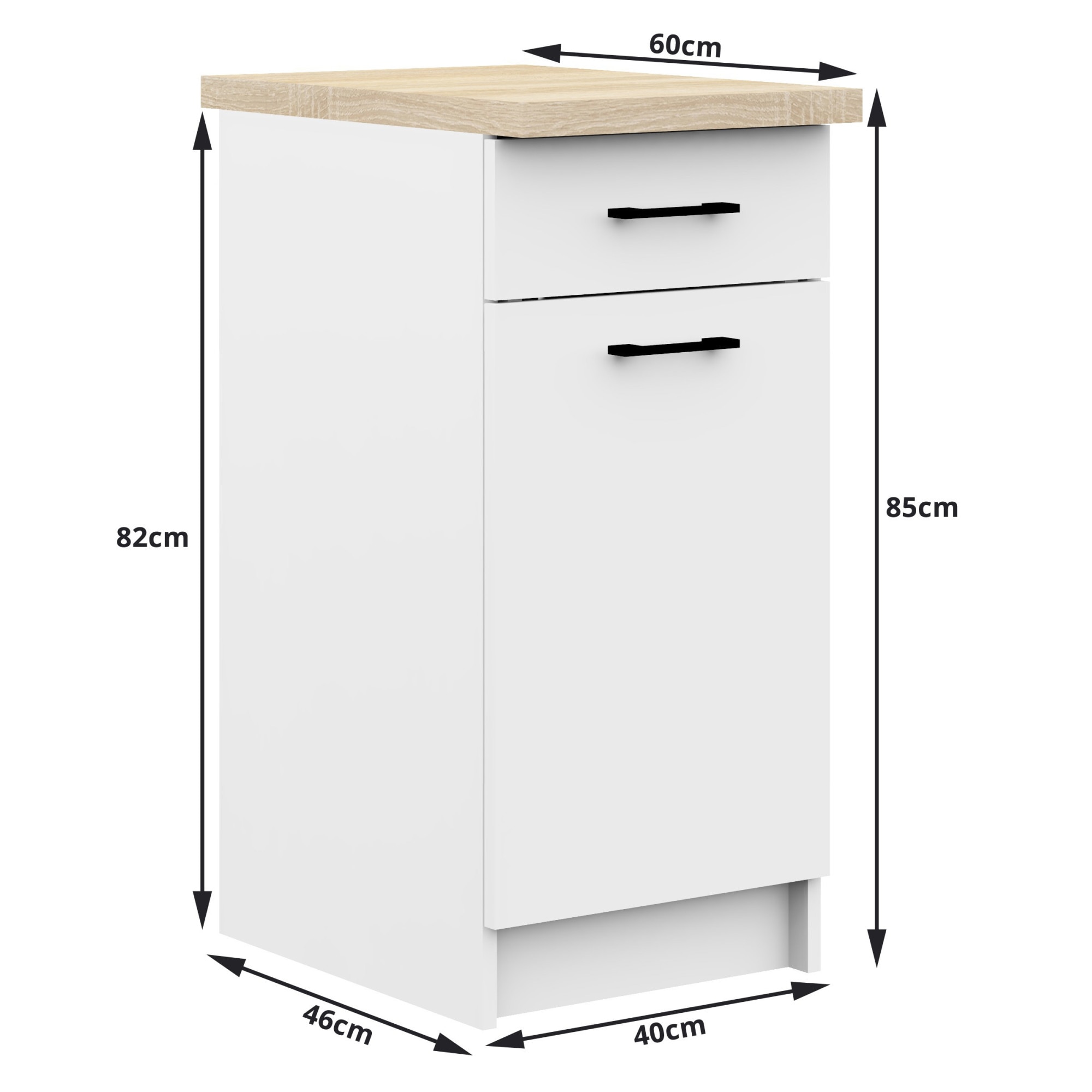 Set mobila de bucatarie Oliwia, Akord Furniture Factory, PAL, 240 x 46 ...