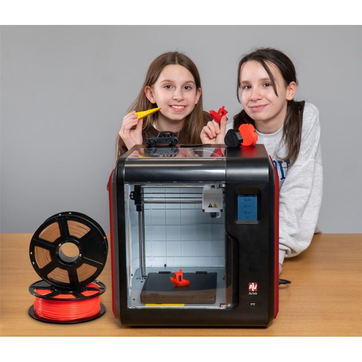 Imprimanta 3D, Avtek, 150mm, 265C, 100mm/s, Negru/Rosu - eMAG.ro