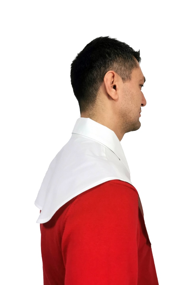 Guler de camasa detasabil, barbati, Maralyn, clasic, alb, din bumbac ...