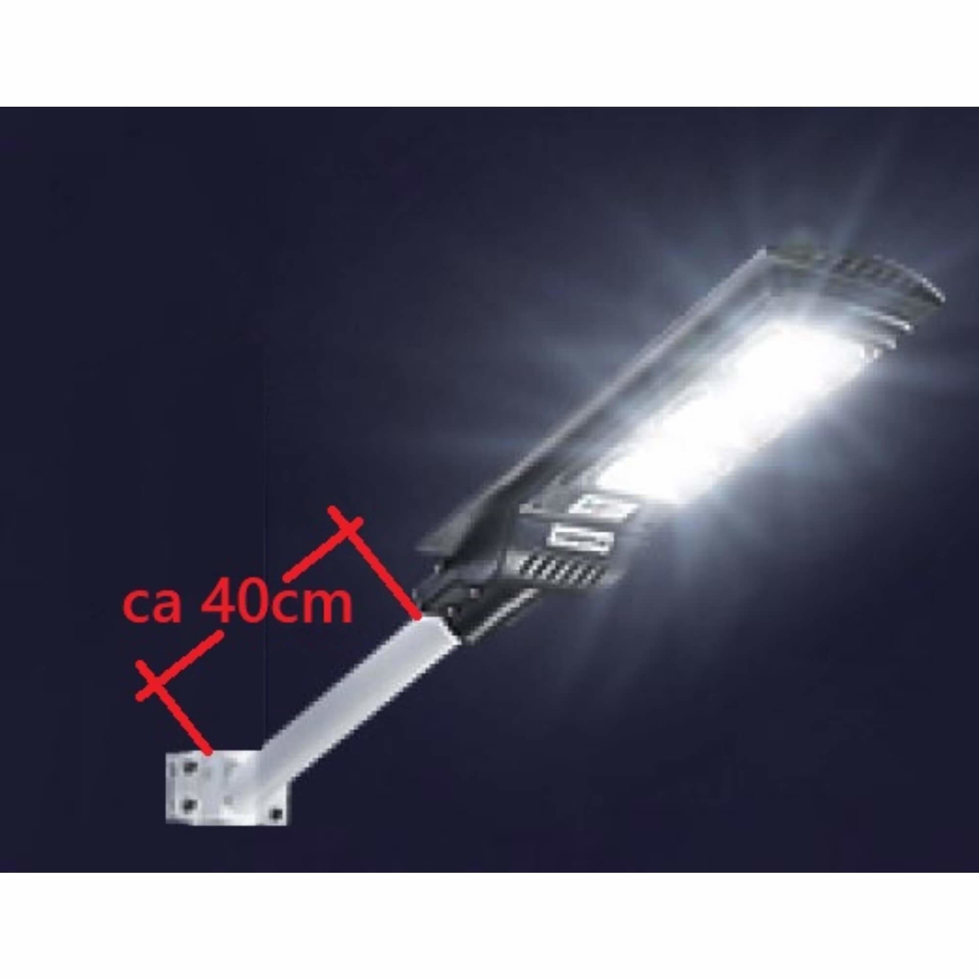 Lampa solara stradala, Hofftech, 100W, 96 LED, IP65, panou solar ...